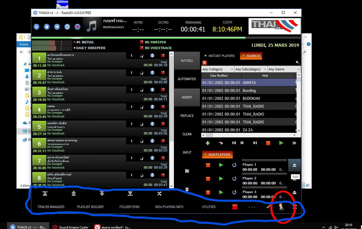 Probleme dossier parametre radiodj