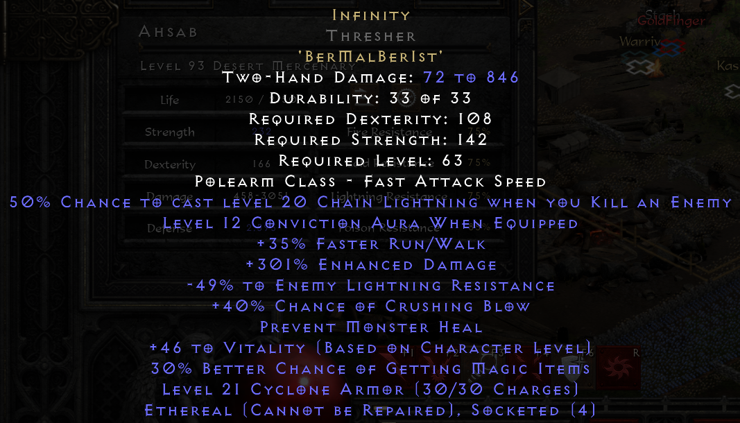 Thresher Infinity - Topic - d2jsp