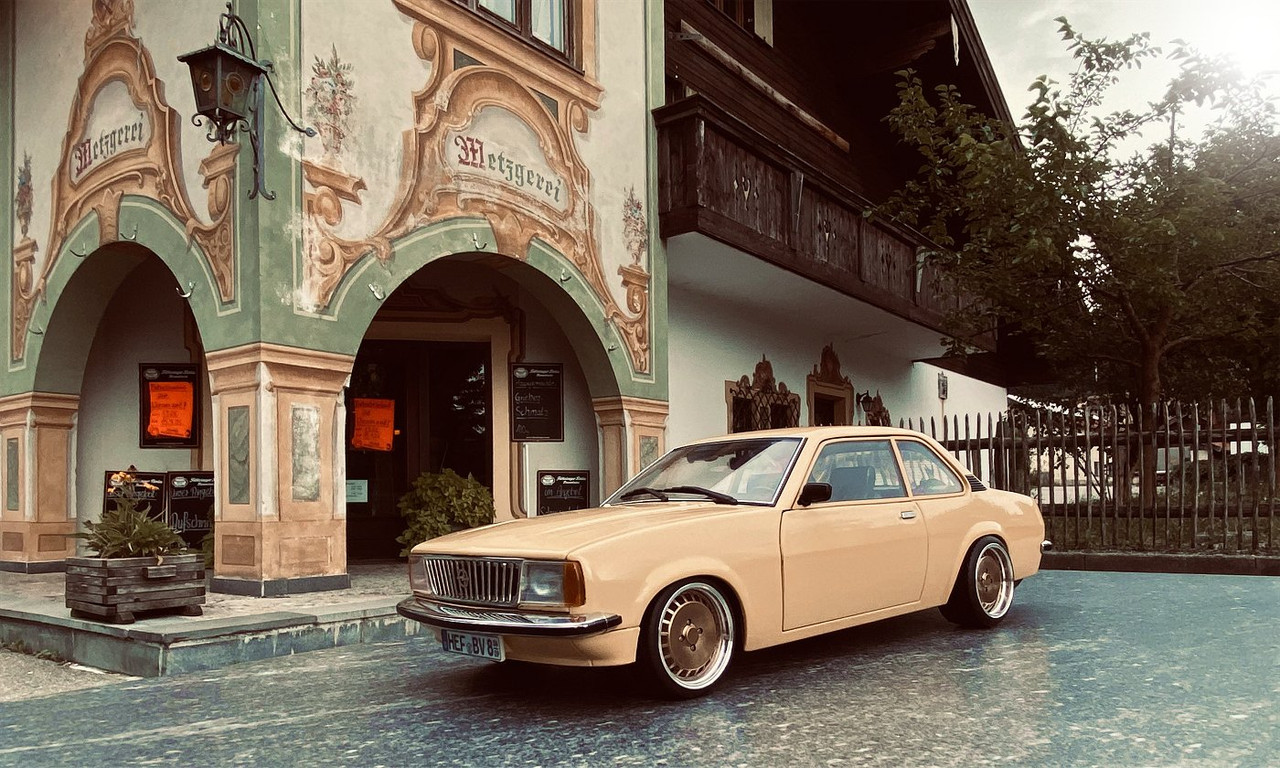 "German Chevy Power" : 1975 Opel Ascona B SR - V8 Automatic (SunStar, 1 ...
