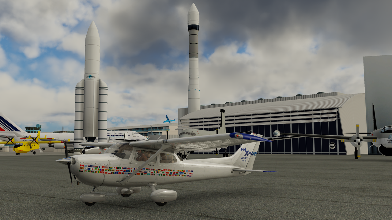 X-Plane.org 1000th Fly-in special livery for Default Laminar Cessna ...