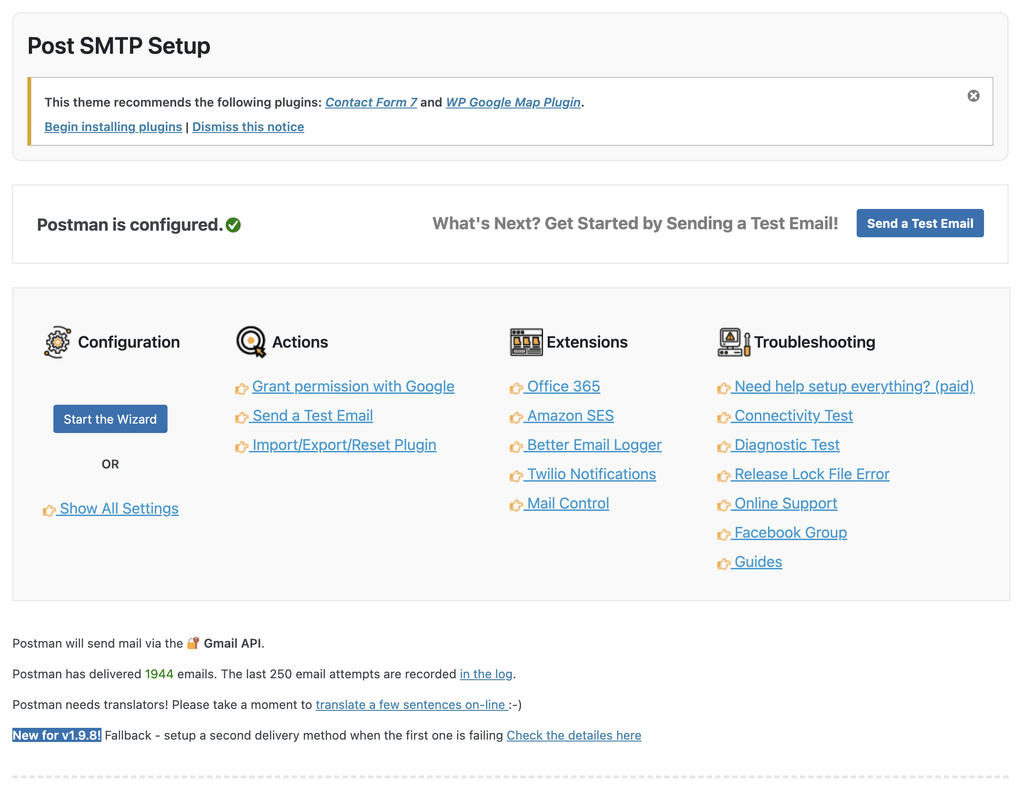 Post SMTP email error | WordPress.org