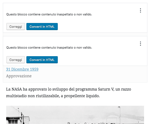 Gutenberg Reports An Html Block As Wrong Again · Issue 15794 3353