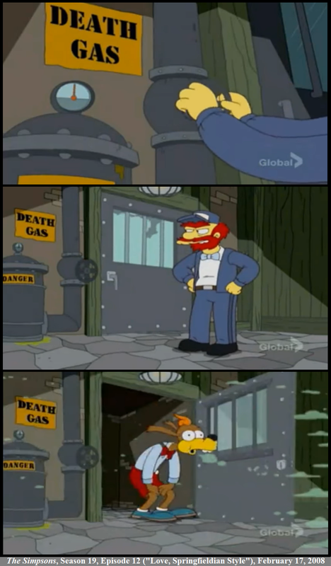 WW1 The Simpsons February 2008 gas chambers Goofy lethal chamber dogs ...