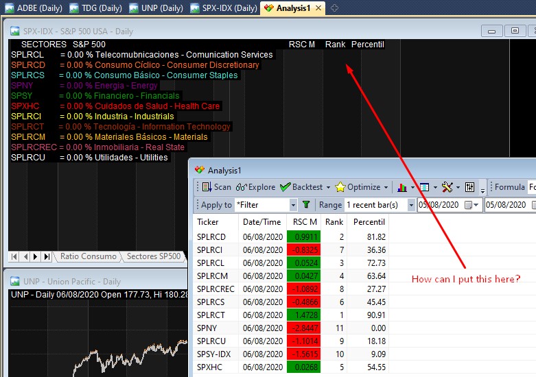 How can I put the result of an Explorer on the graph? - AFL Programming - AmiBroker Community Forum