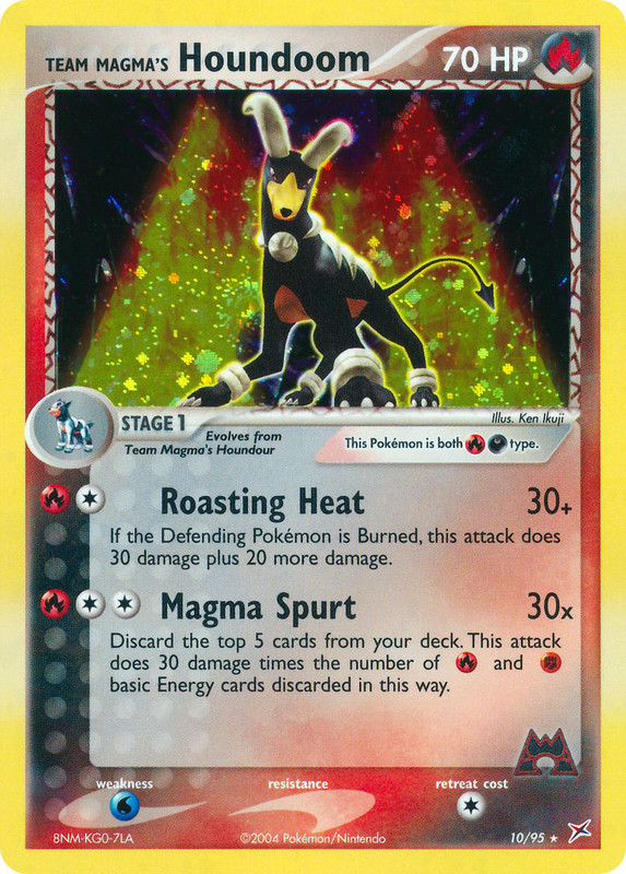 en US EX4 010 team magmas houndoom — Postimages