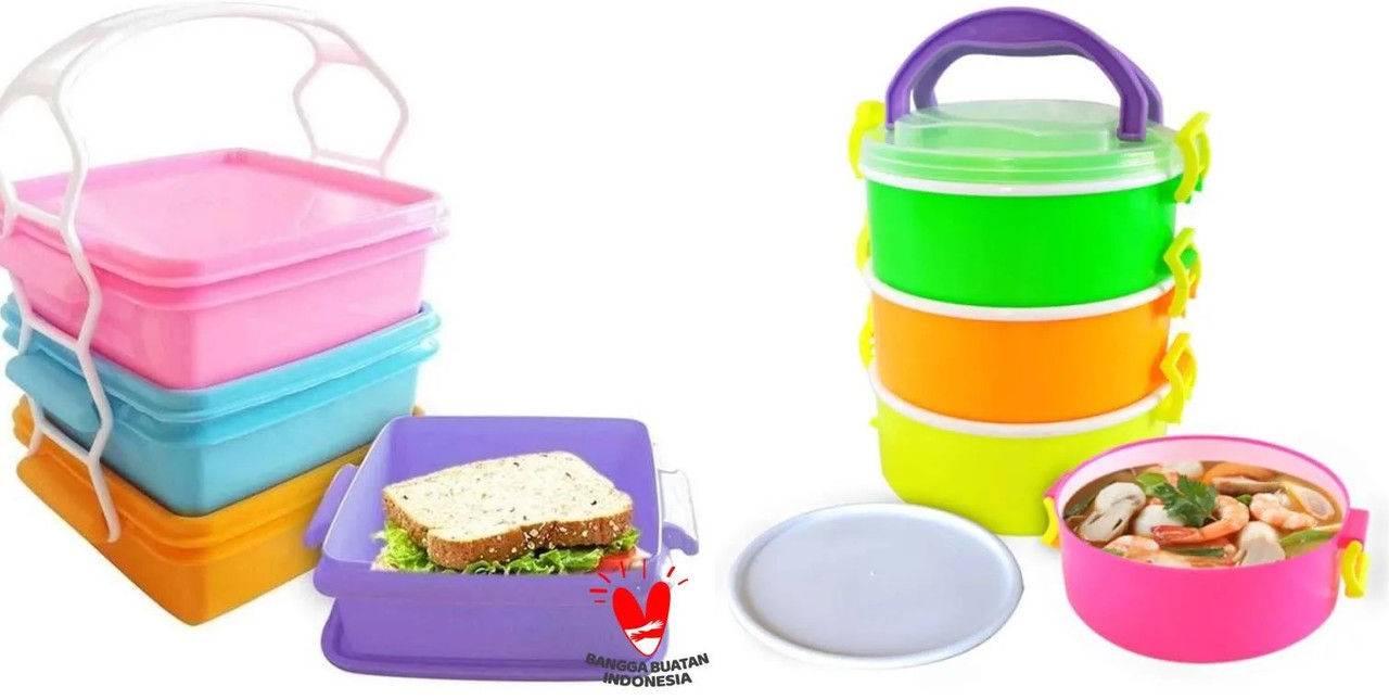 Jual BEST PROMO Calista Kobe Rantang Makanan 4 susun / Lunch Box ...