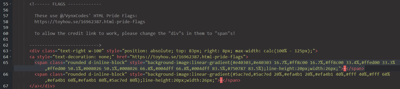 [F2U HTML] Modular User on Toyhouse