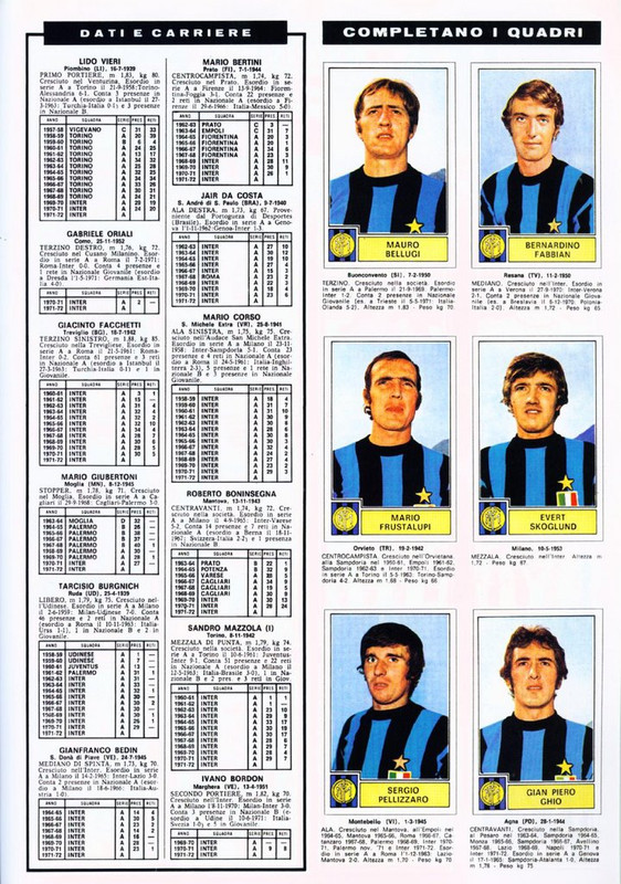 Calciatori 1971 1972 ( Panini) 17 — Postimages