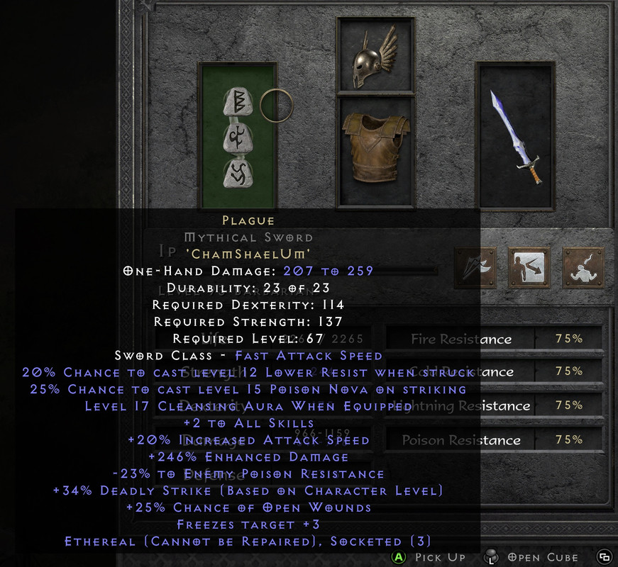 Full Fireball Sorc With A5 Plague Merc - Topic - d2jsp