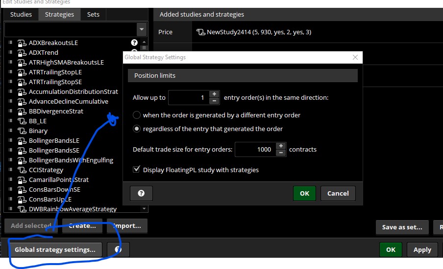 How to change strategy trade size in ThinkOrSwim - useThinkScript Community