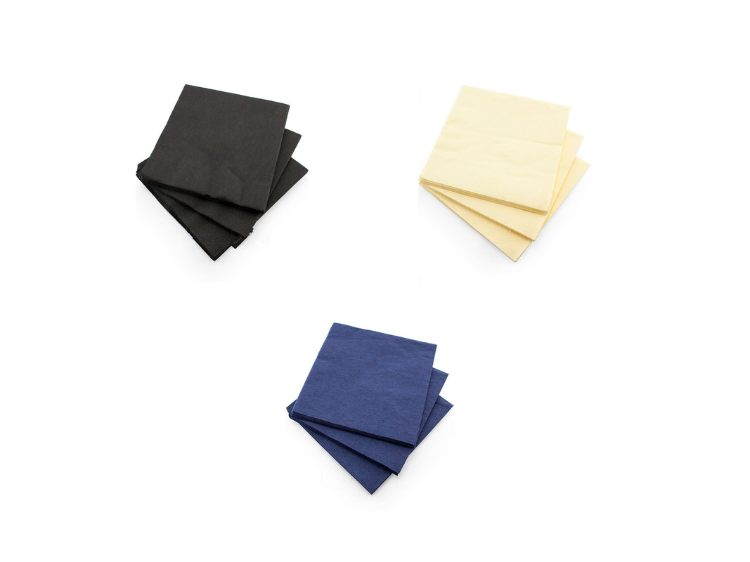 PAPER NAPKINS 33cm x 2ply Party Tableware Solid Colors All Occasion 20 ...
