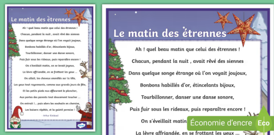 6 poèmes de Noël - Twinkl
