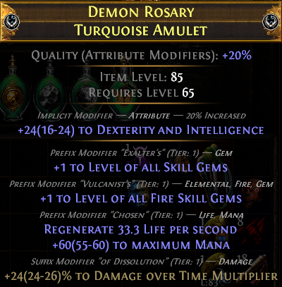 RF Endgame Amulet - Anyway to Safely Remove Life Regen? : r ...