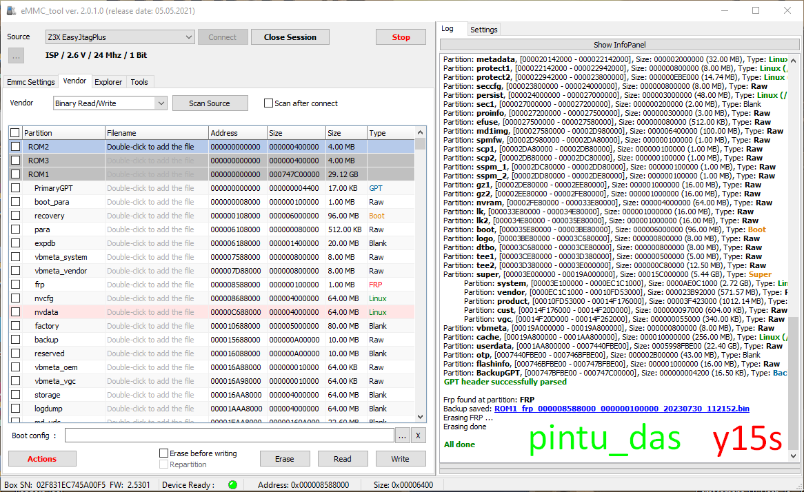 vivo y01 v2118 PD2140F frp remve done with isp - GSM-Forum