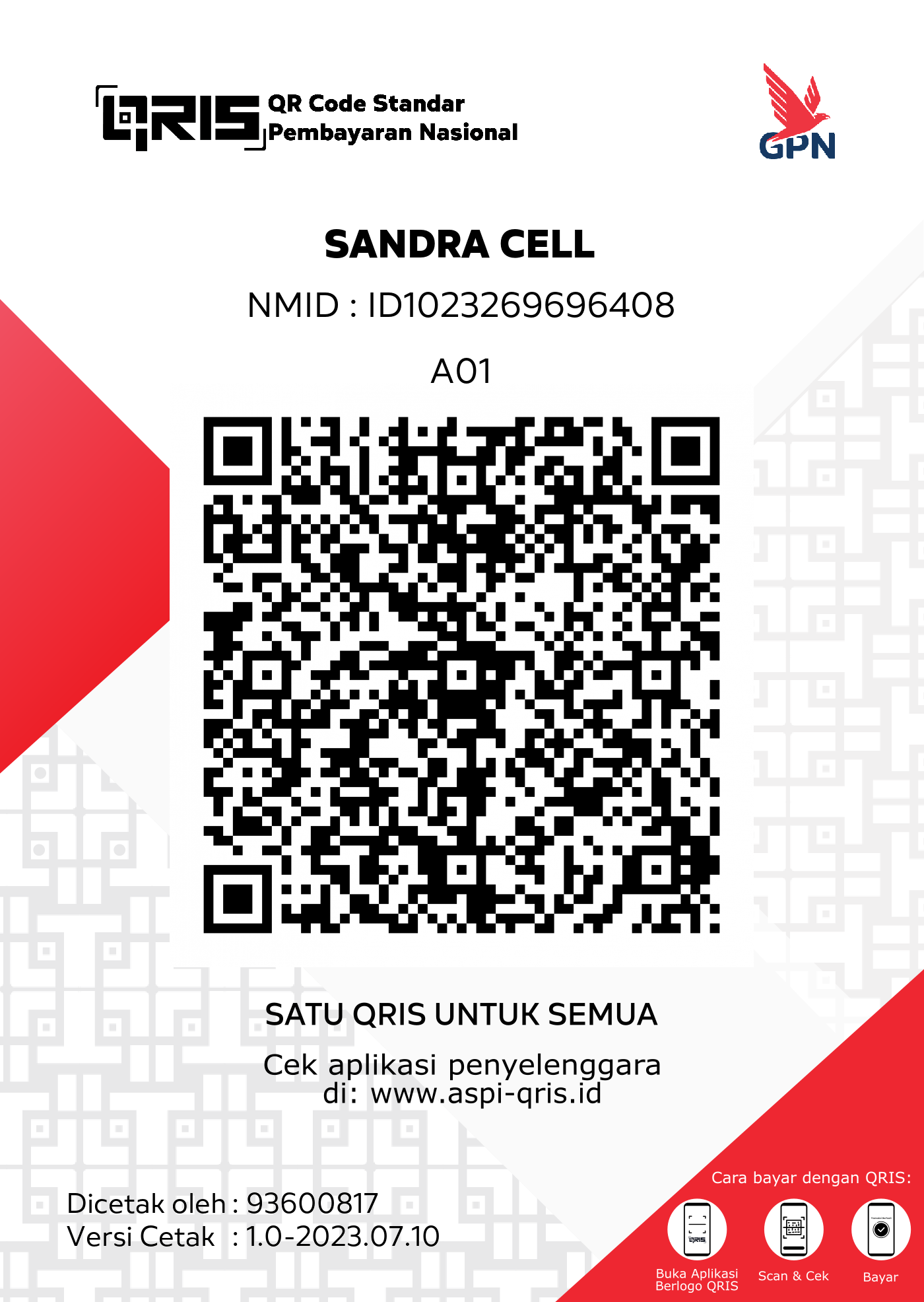 QRIS SANDRA CELL — Postimages