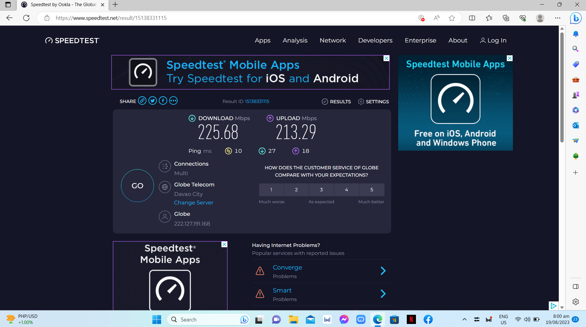 Internet Speed — Postimages
