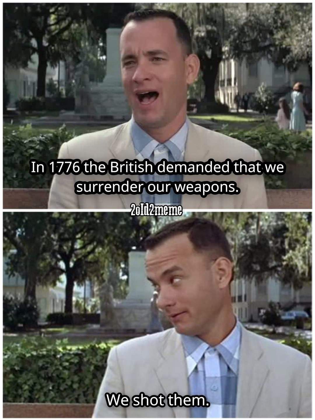 In 1776 British demanded we surrender weapons — Postimages