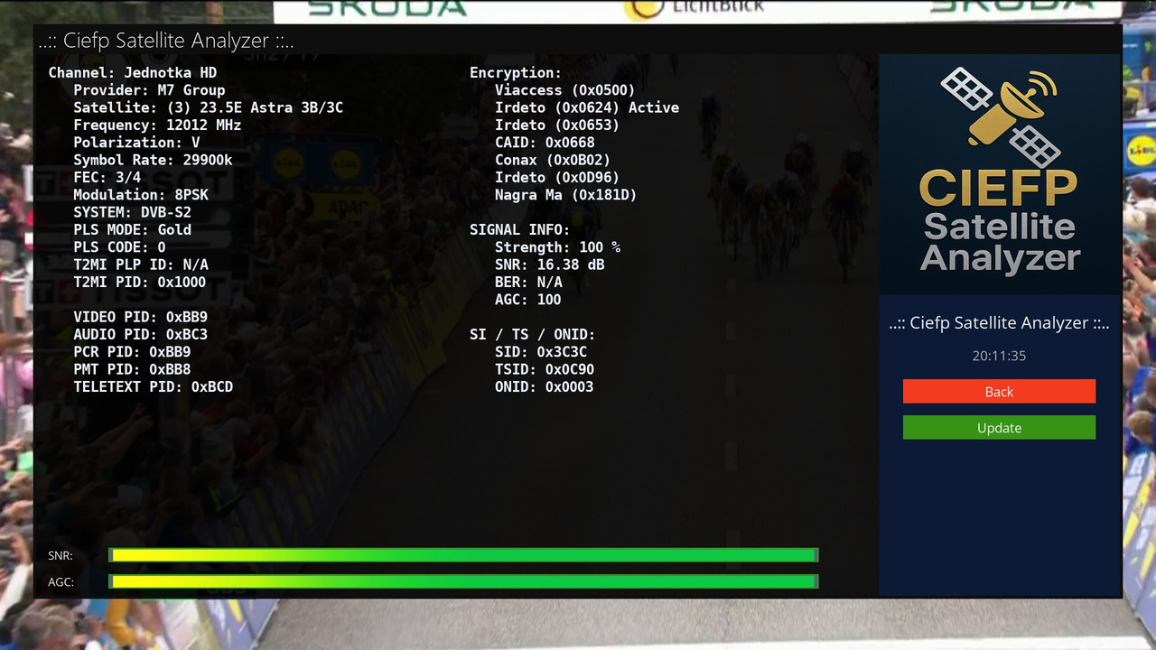 CiefpSatelliteAnalyzer - Enigma2 System Utility Plugins - Linux Satellite Support Community