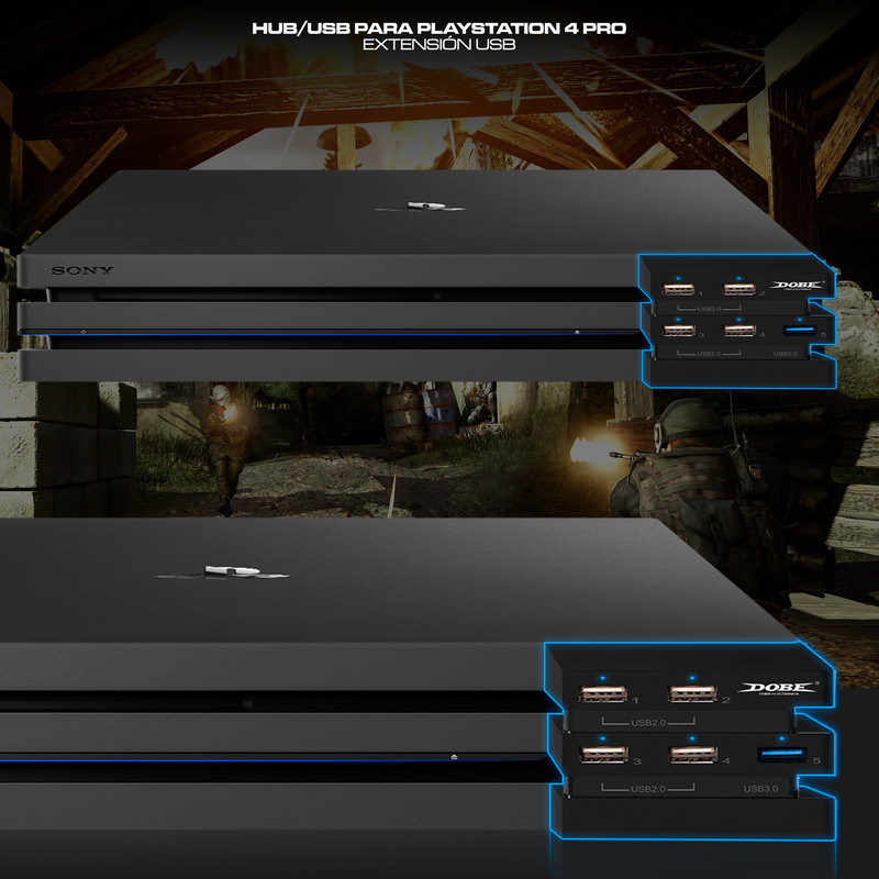 Ripley - HUB USB PARA PLAYSTATION 4 PRO EXTENSION USB RAC STORE