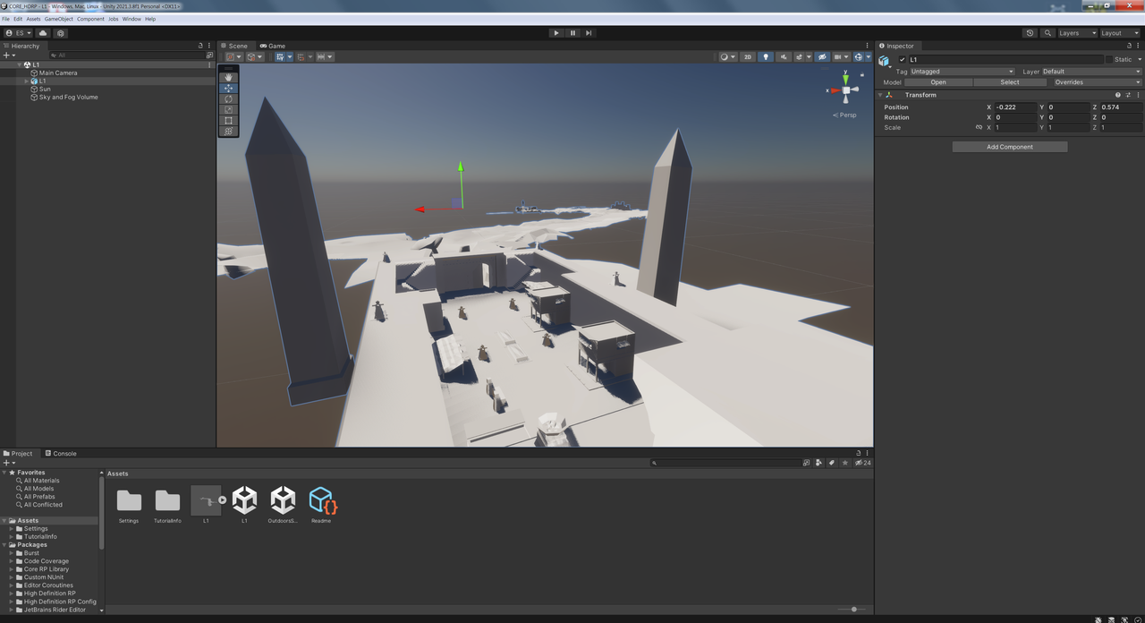 ..success conversion to Unity..