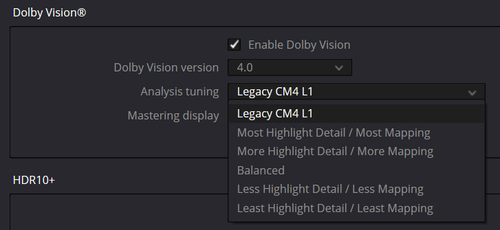 Blackmagic Forum • View topic - Dolby Vision analysis profiles which ...