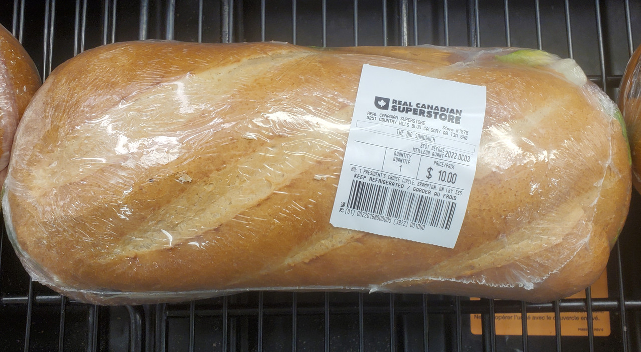 The big sandwich at Safeway now costs 14 dollars : r/Calgary