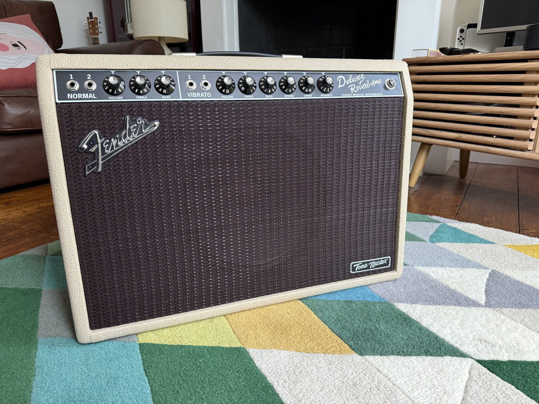 SOLD reduced: Fender Tone Master Deluxe Reverb Blonde w Hotcovers ...