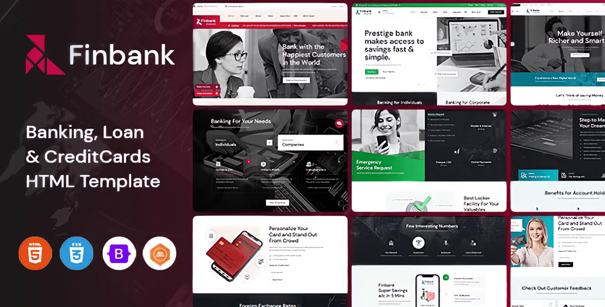 Finbank - Banking And Finance HTML Template – Bliter GPL