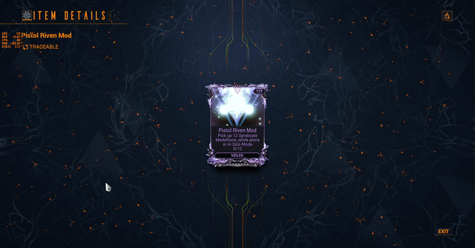 Bugged riven challenge - General - Warframe Forums