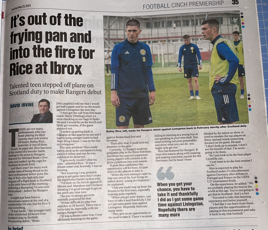 Bailey Rice on his Rangers debut | FollowFollow.com