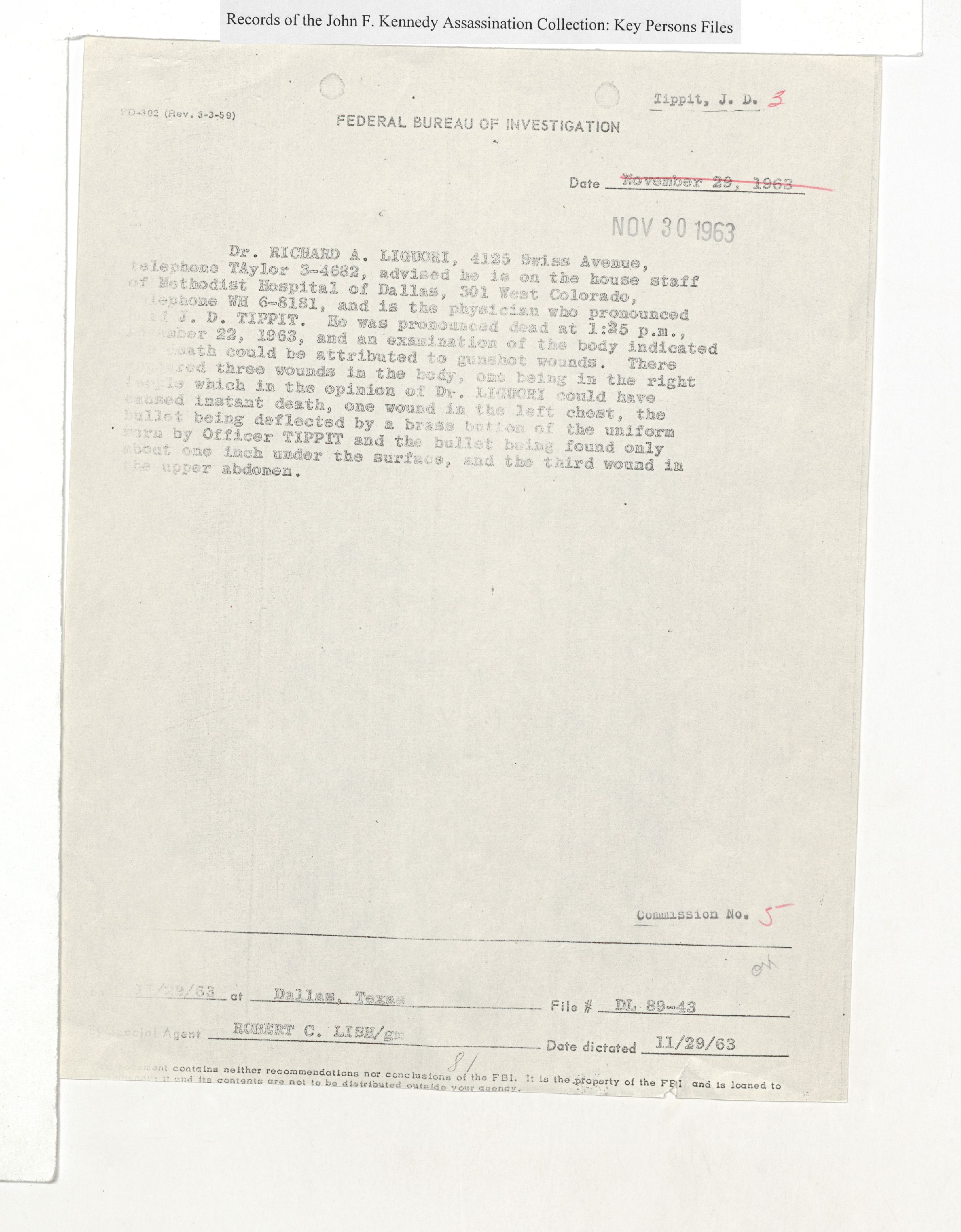 tippit j d 3 autopsy 0002 — Postimages