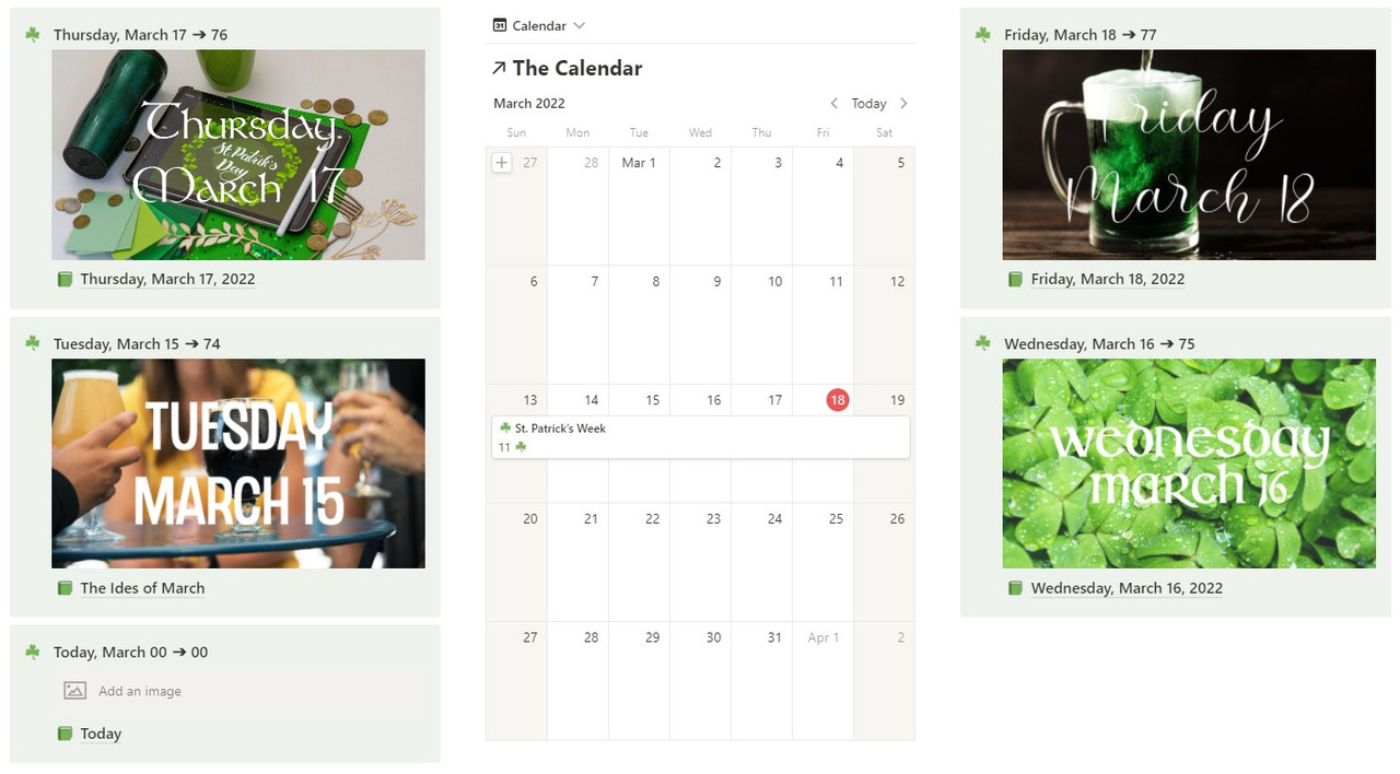 Week View St Patrick s — Postimages