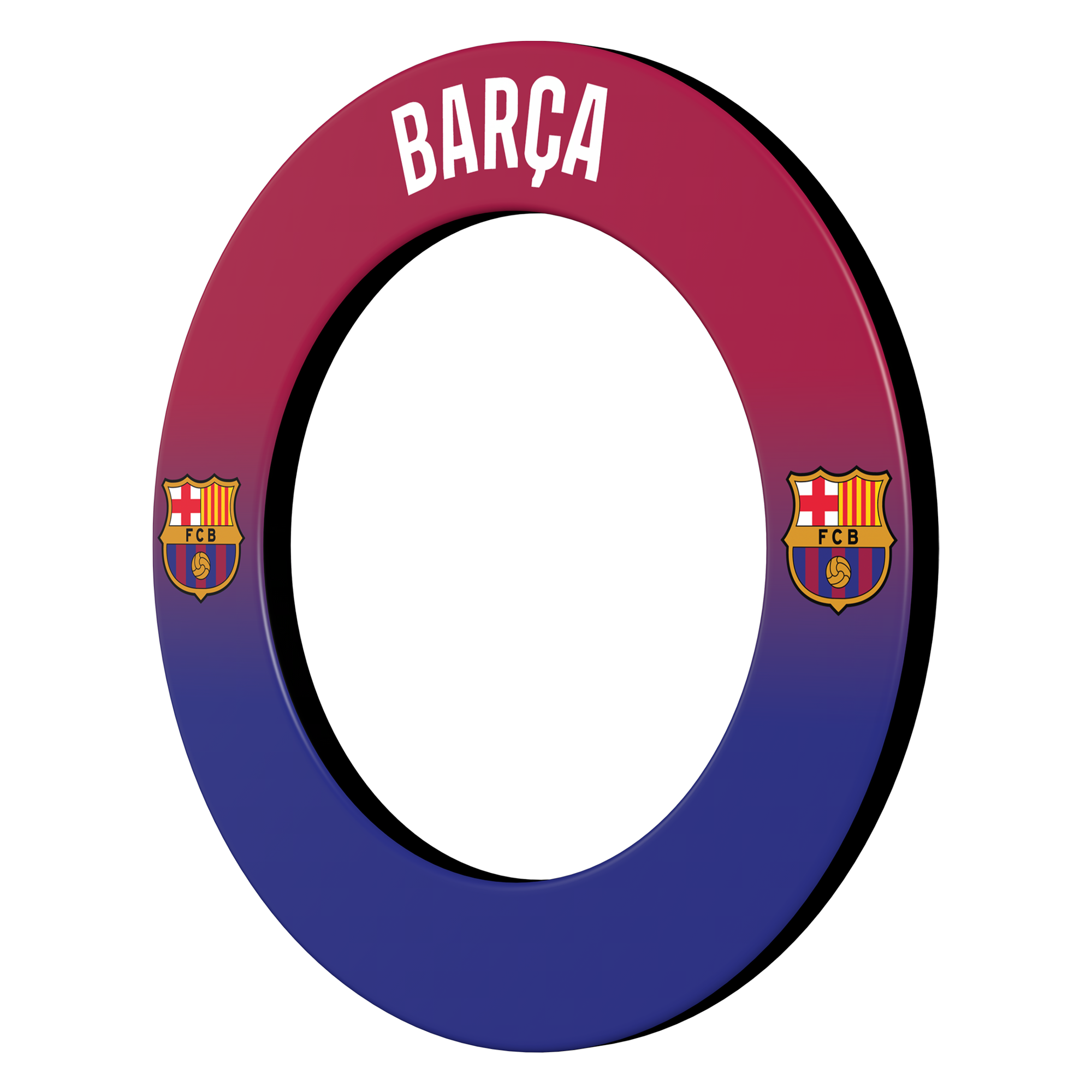 SU250 FC Barcelona Official Licensed Dartboard Surround S2 Shaded Crest ...