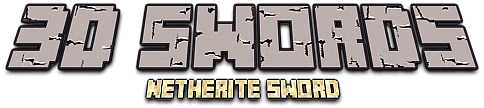 3D Swords - Dark Netherite Sword Minecraft Texture Pack