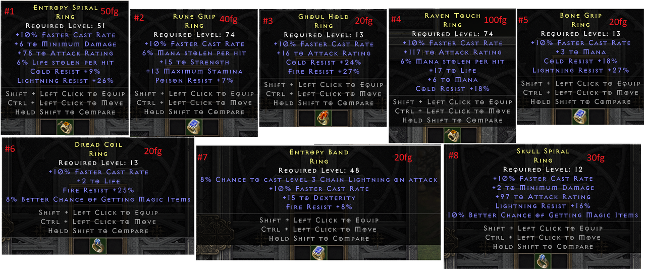 Offer Bunch Of Rare Rings - All With Prices. - Topic - d2jsp