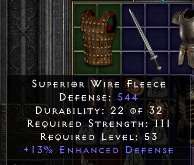 Superior! Ancient Armor, Archon Plate, Wire Fleece - Topic - d2jsp