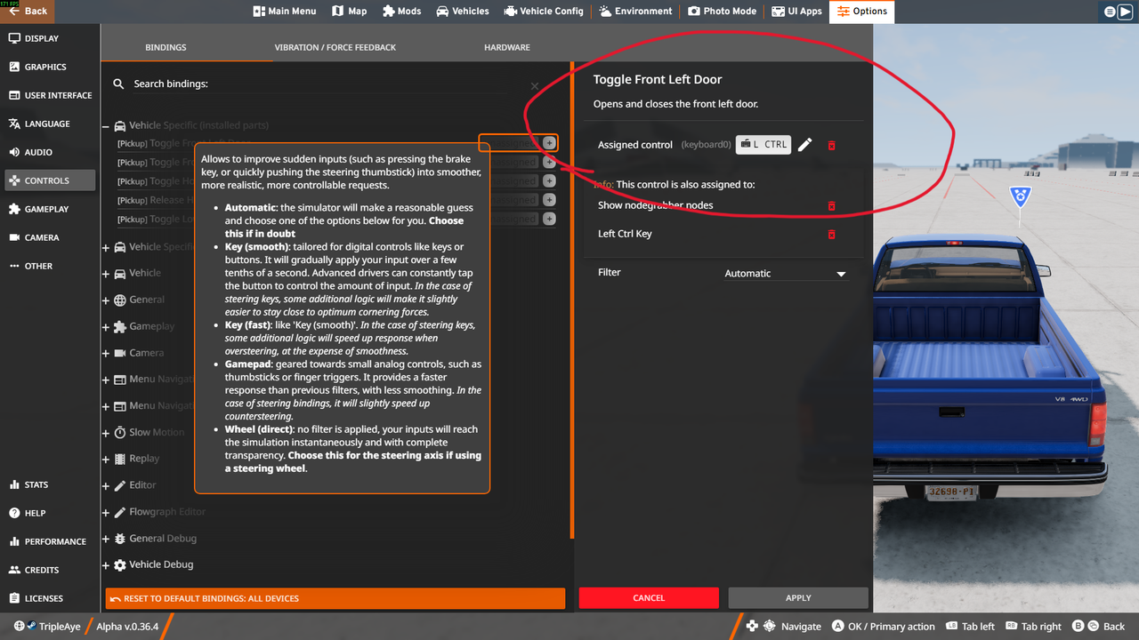 Special Vehicle Key Clutter & BeamNG support for HIDMacros/LuaMacros | BeamNG