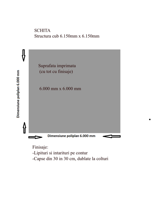Schita poliplan cub 6x6 m — Postimages