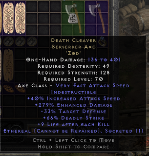 == Unid Griffon, Edc, Raven Frost, 3/20/18 == - Topic - d2jsp