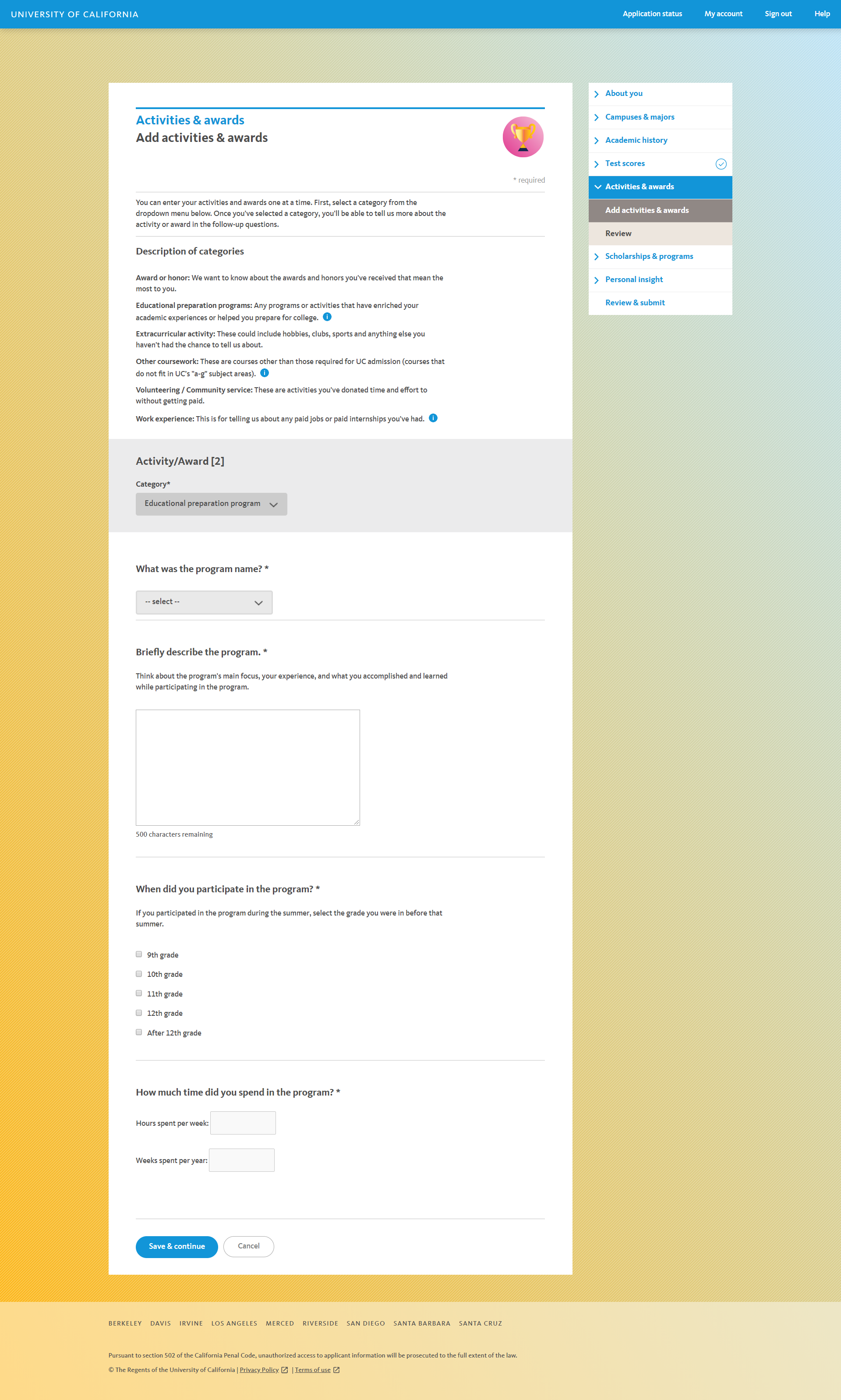 Guide to the new University of California application system : r ...