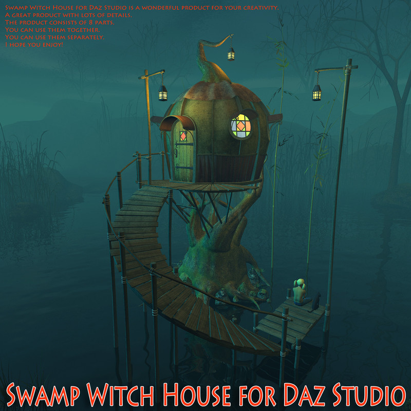 Swamp Witch House 2025 - Free Daz 3D Models