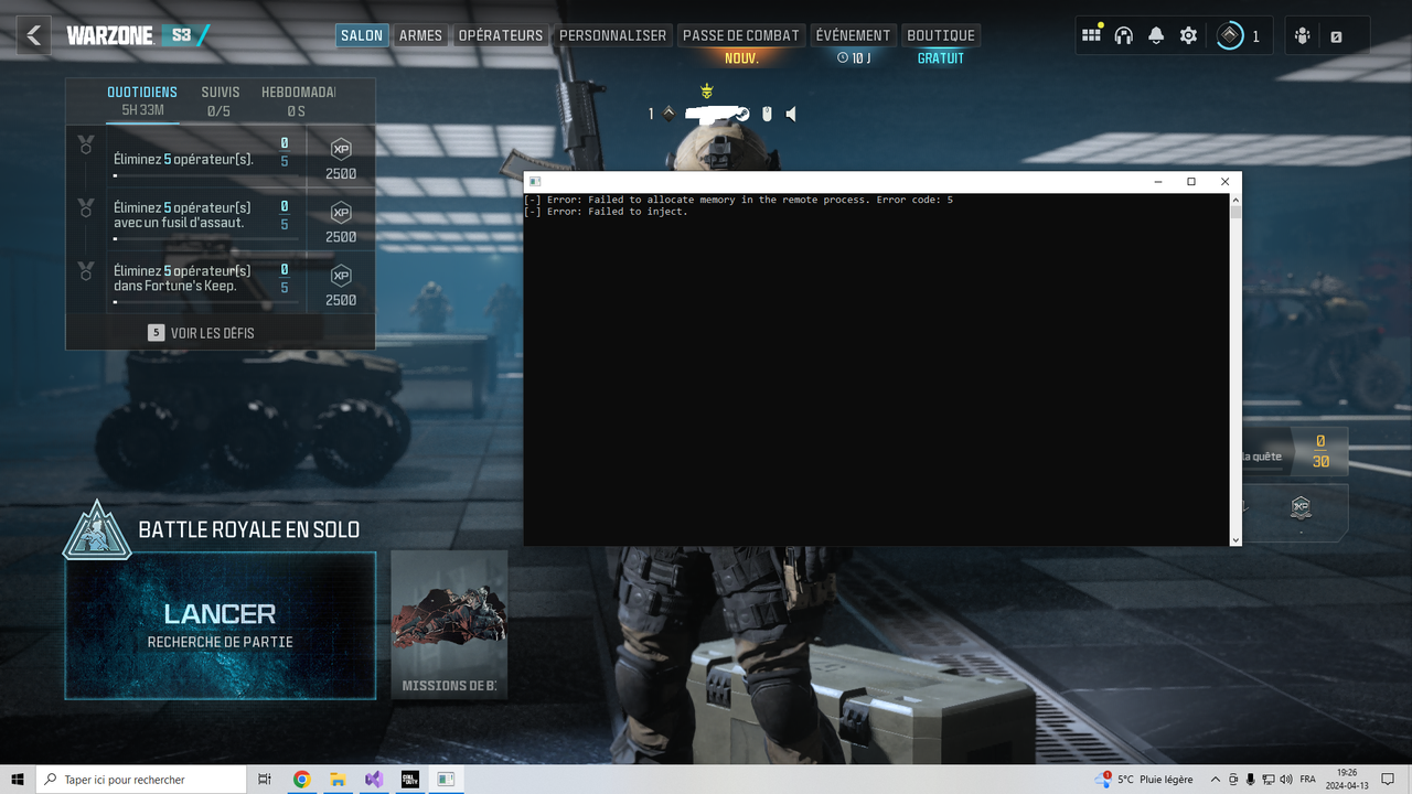 [Source] MWIII Injector using byte array