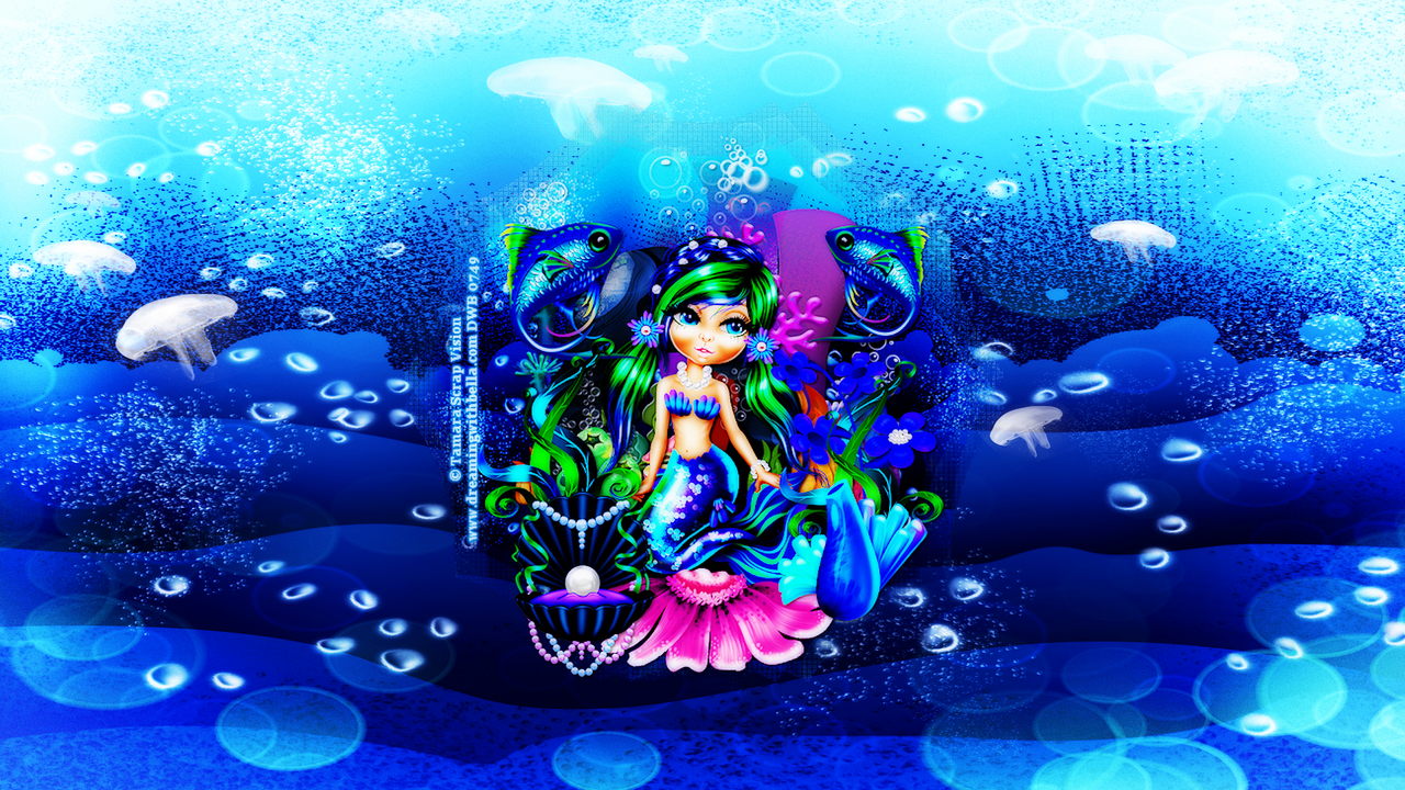 Summer Mermaid Wallpaper 1920x1080 by Boo Kat2019 — Postimages