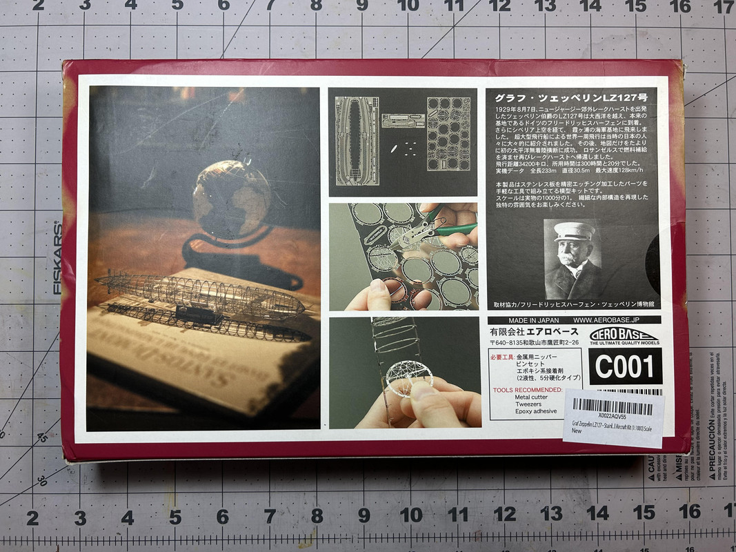 Finished Photos of 1/1000 Scale Metal Skeleton Graf Zeppelin Airship ...