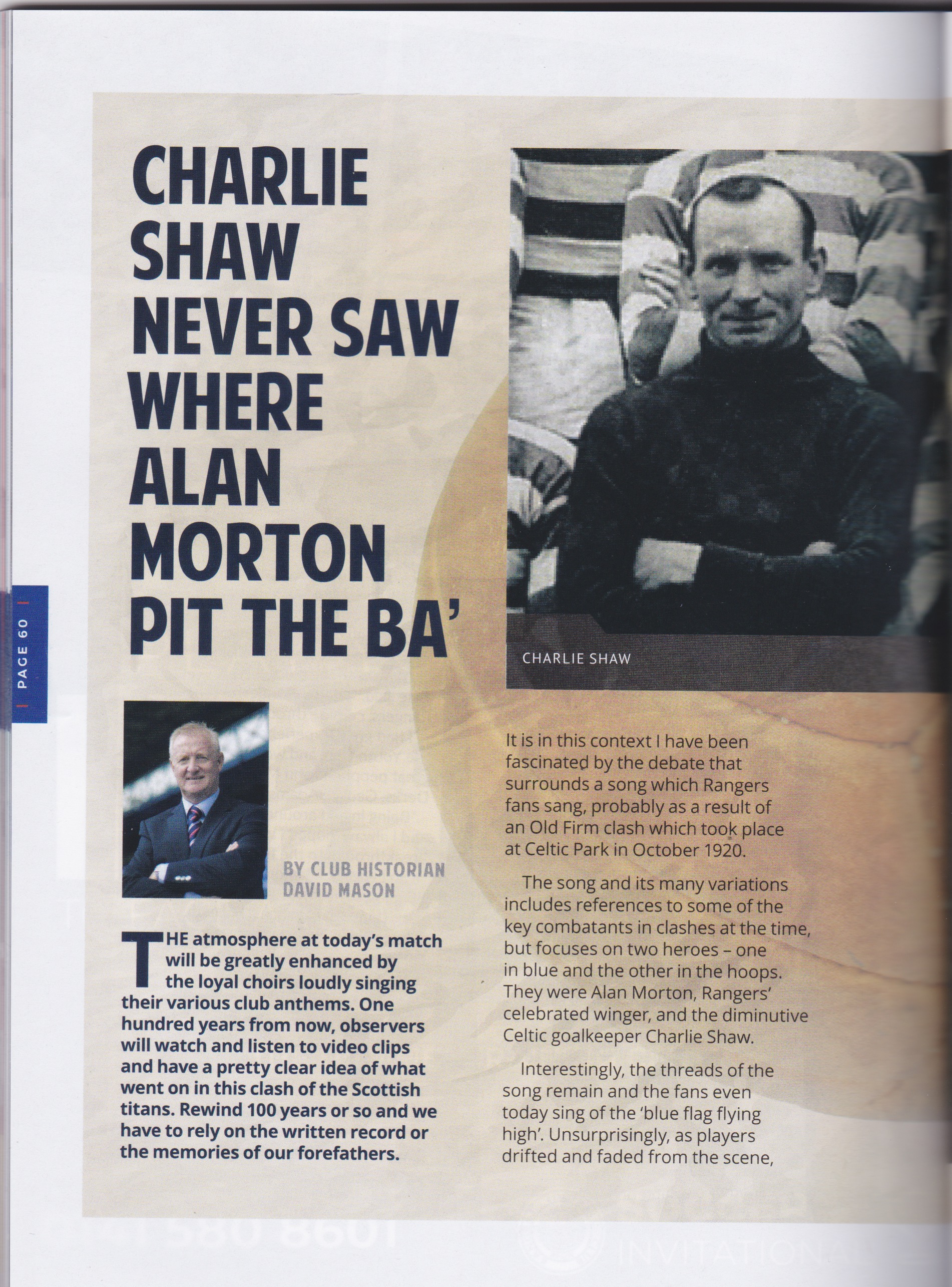 Alan Morton 1 Rangers v Celtic 12 May 2019 — Postimages