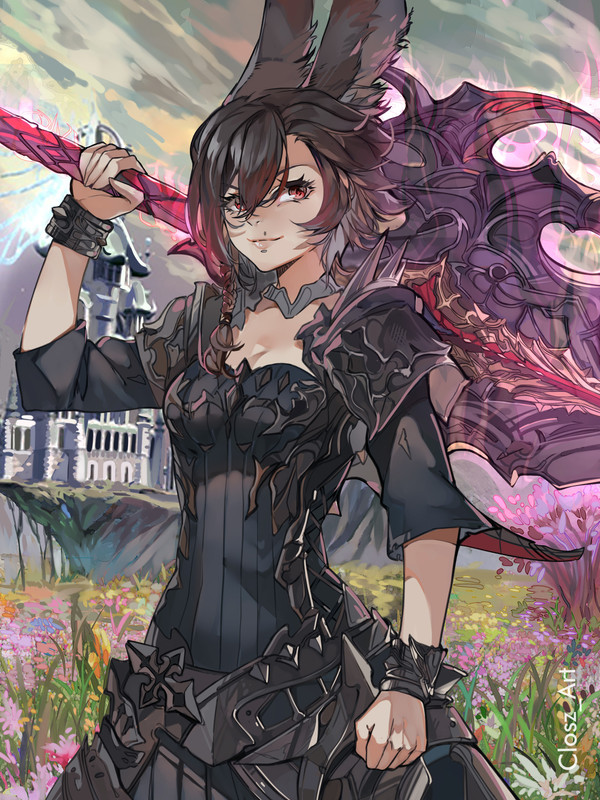 Lovely commission of my Dark Knight by Closz_art! : r/ffxiv