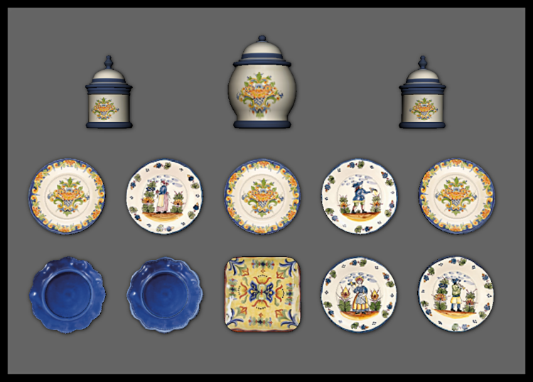 SDA Faustine Dishes in Provence Pattern