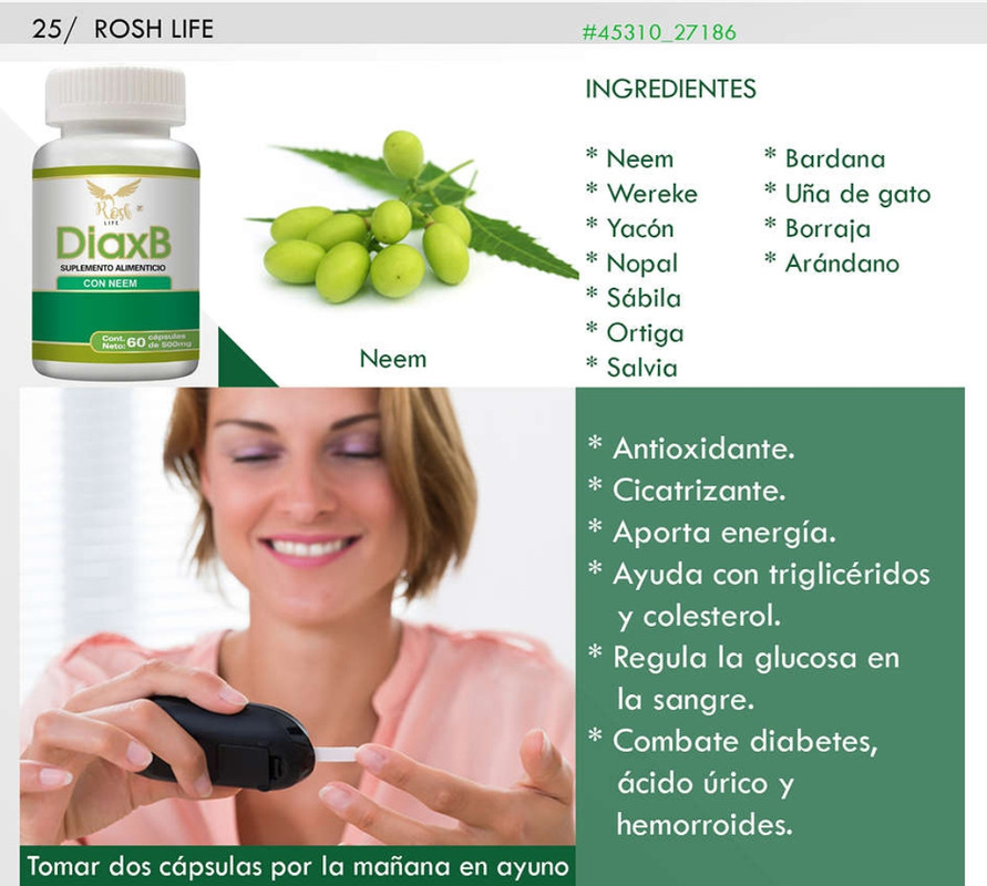 Suplemento Control Glucosa Y Prediabetes DiaxB 60 Cápsulas | Walmart en ...