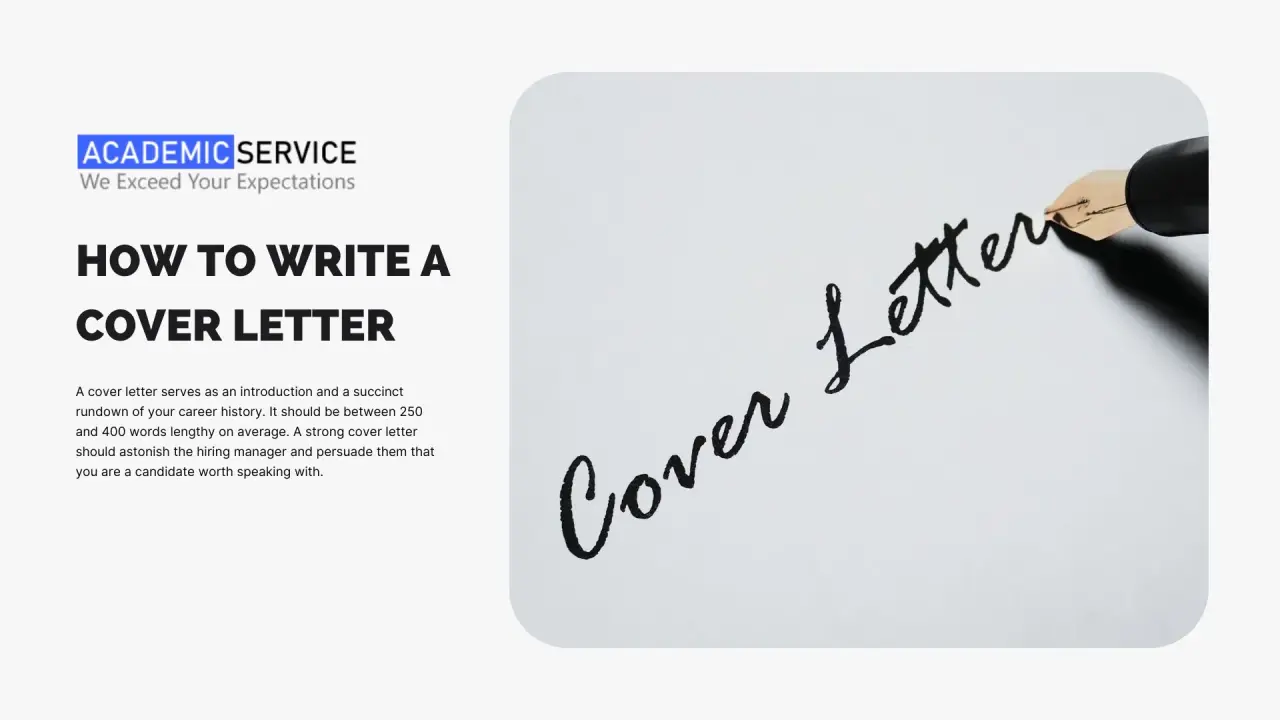 How to Write a Cover Letter