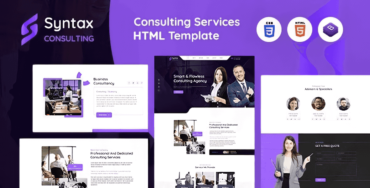 Syntax - Consulting Services HTML Template – Bliter GPL